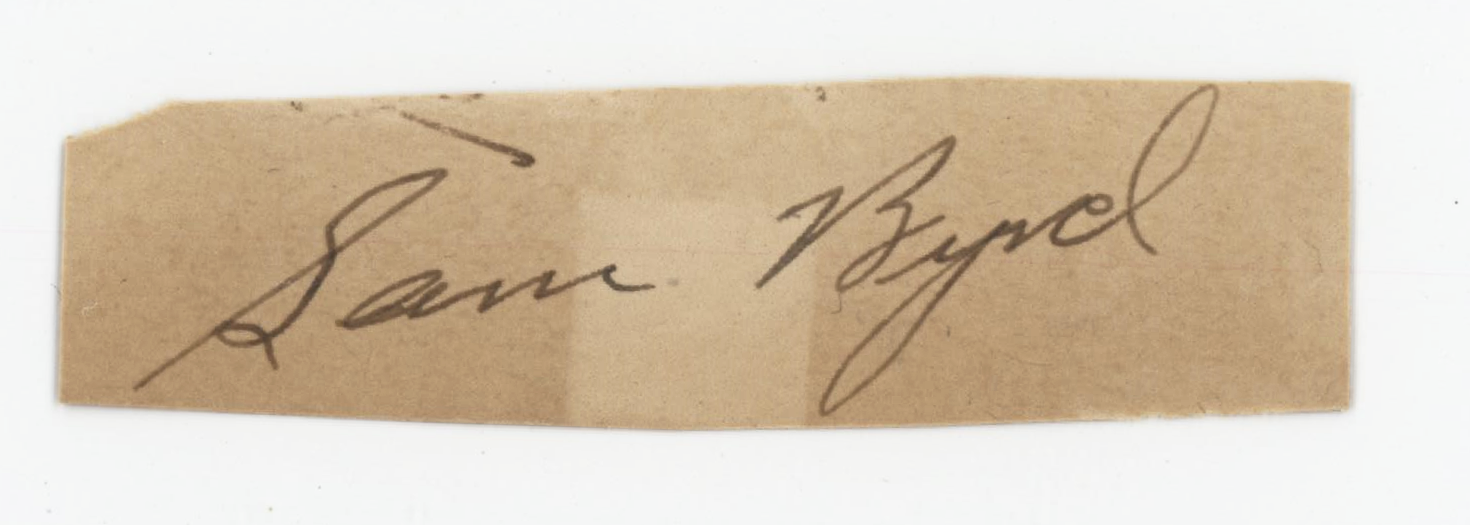 Sam Byrd Signed Autograph. New York Yankees – BC Vintage