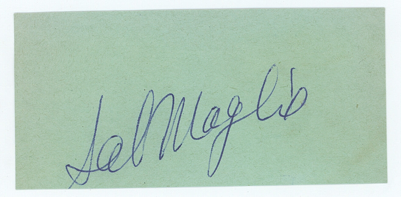 Sal Maglie Signed Autograph Page. Brooklyn Dodgers Pitcher. – BC Vintage